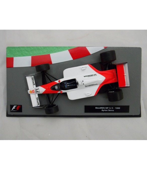 Miniature car F1 McLaren MP 4/4 Ayrton SENNA 1988